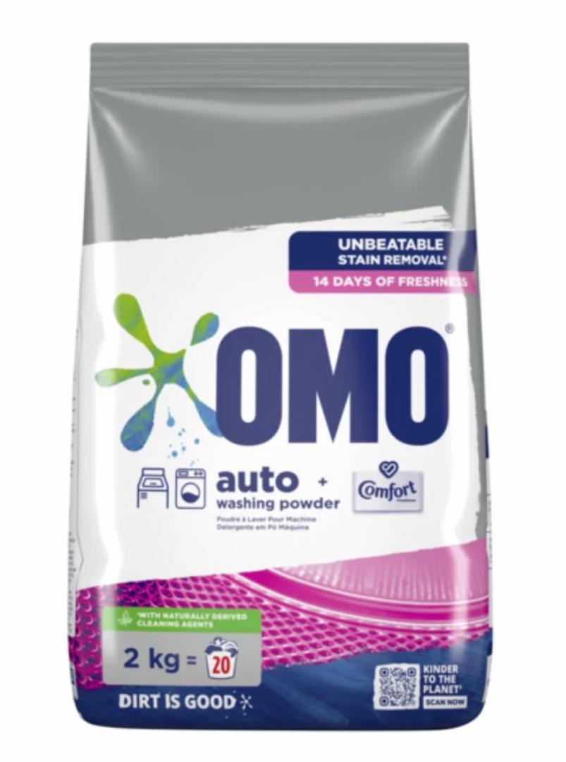 OMO Auto Washing Powder with Comfort – 2 kg (20 Washes) - Tissue and More